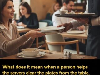 What It Really Means When Someone Helps the Server Clear the Table ...